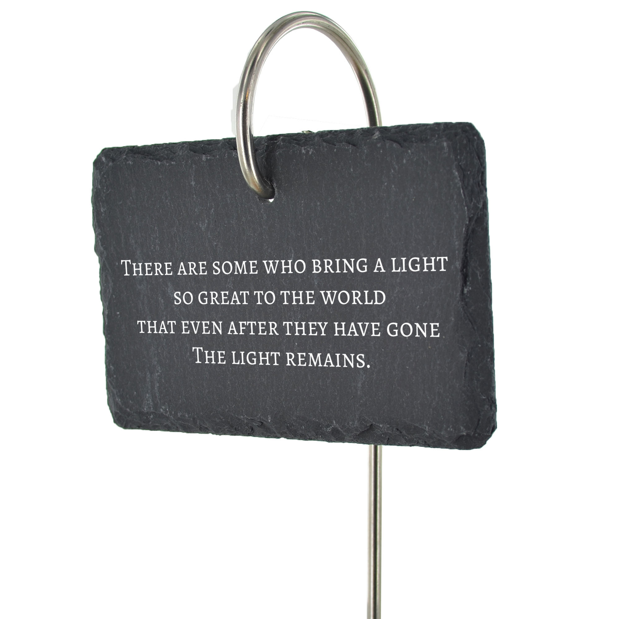 Happy Larry Lathan Bring a Light Memorial Plaque | Wayfair.co.uk