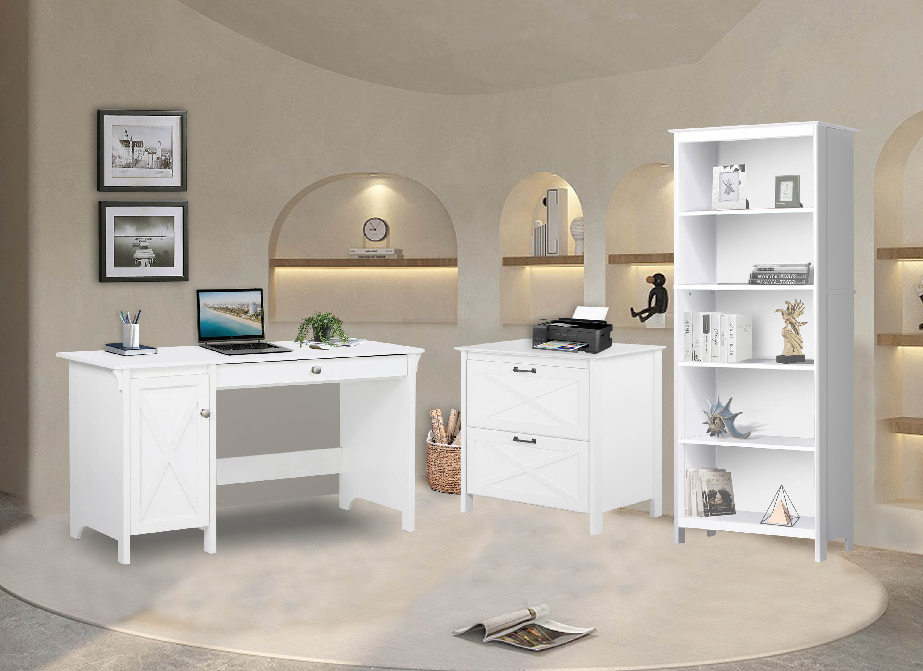 Winston Porter Muolo Computer Desk & Reviews - Wayfair Canada