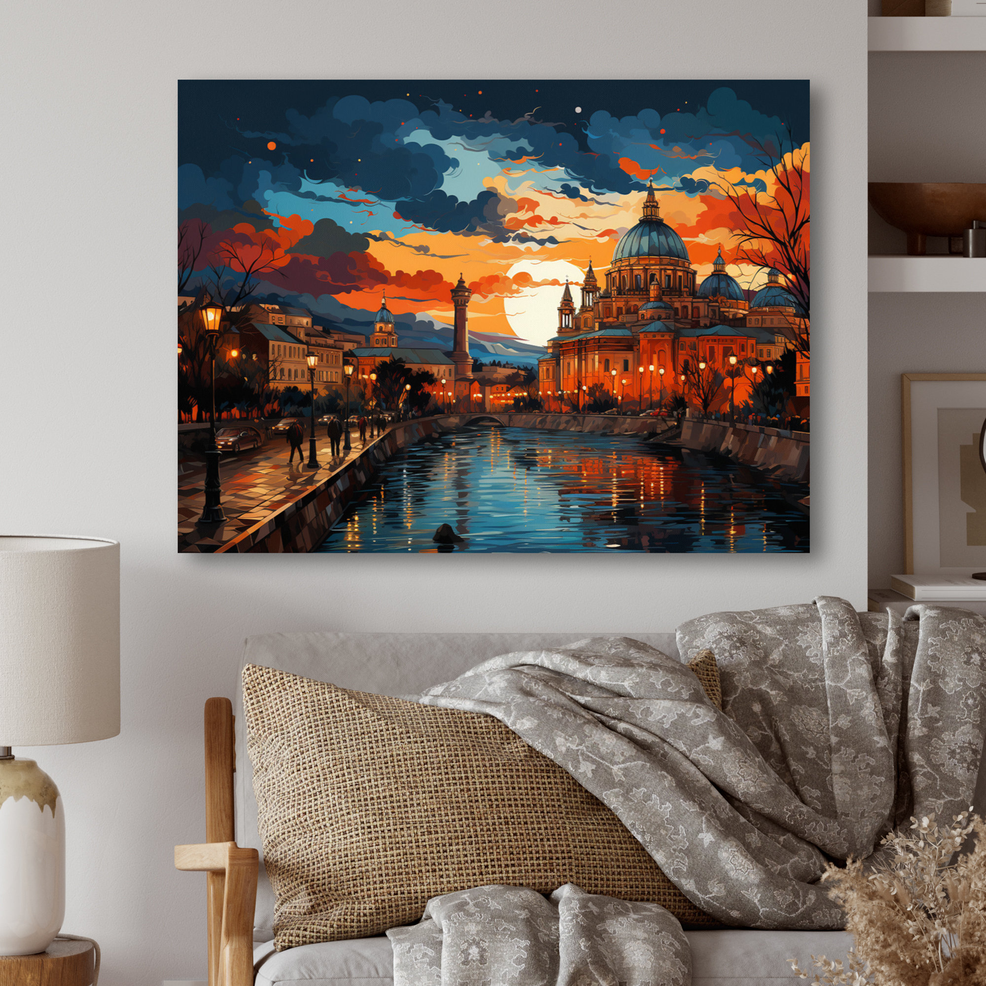 Latitude Run® Popart Rome Cityscape - Rome Metal Wall Decor | Wayfair