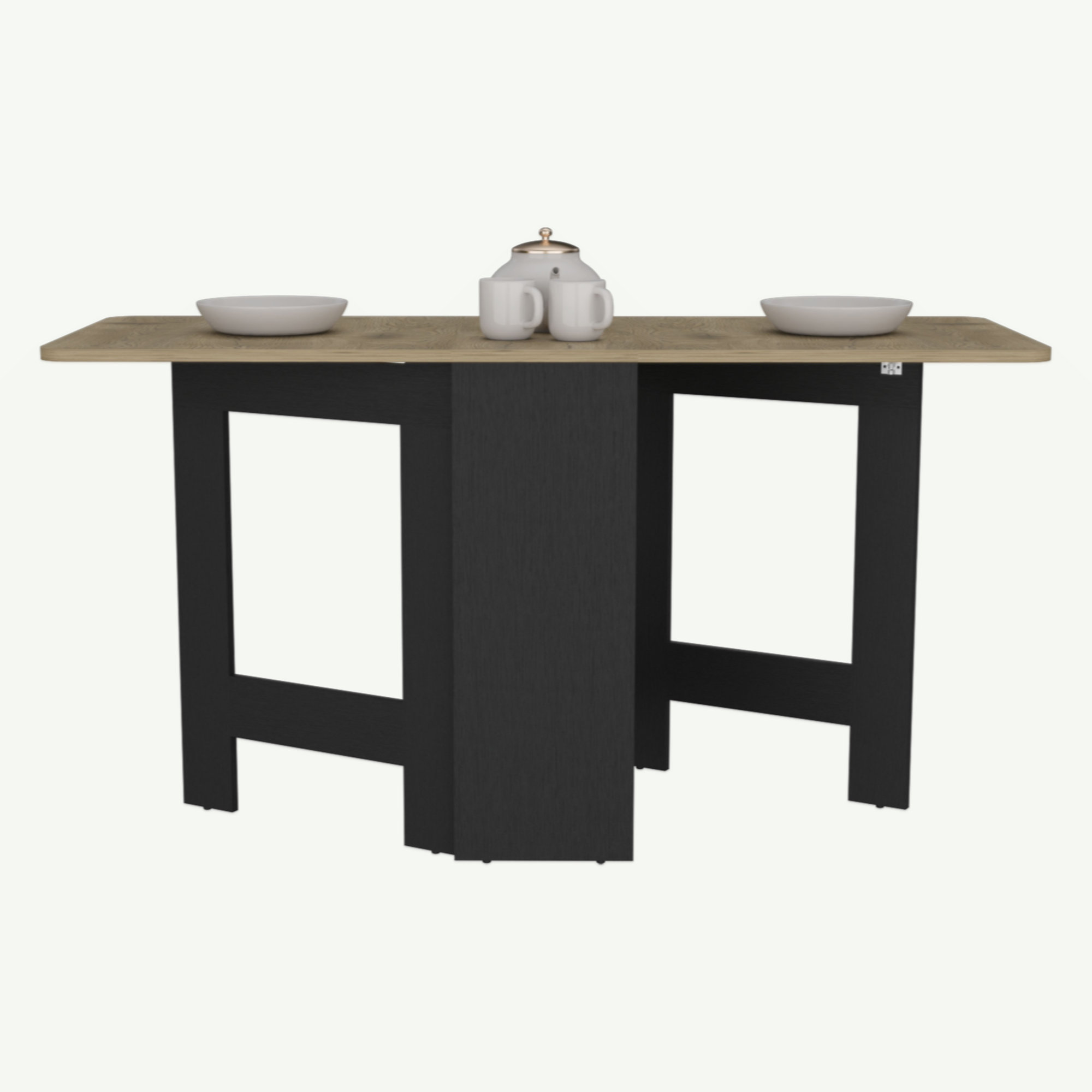 Latitude Run® Gateleg Folding Table Space-Saving With Compact Design ...
