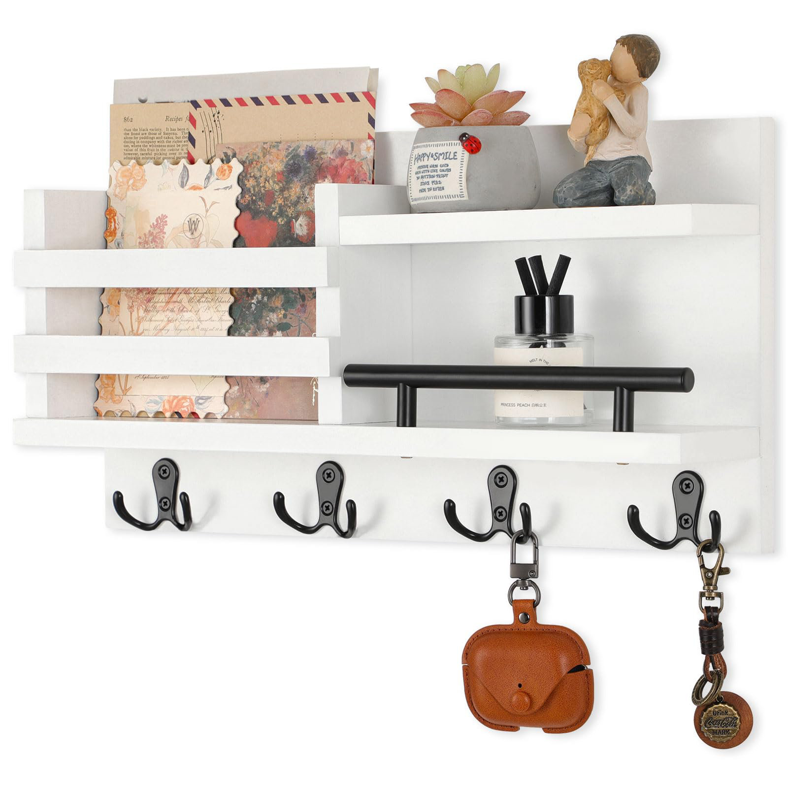 Crestone Key Holder For Wall With Shelf, Key Rack Hanger Decorative For ...