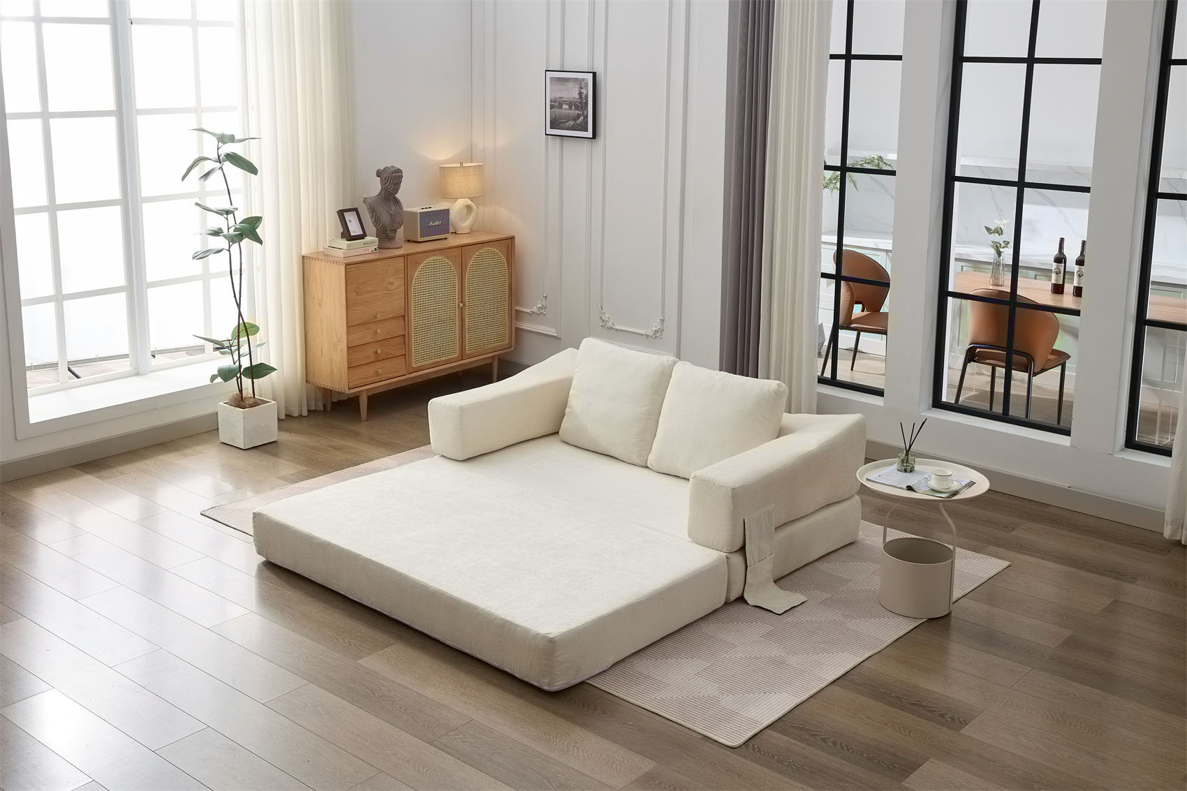 Hokku Designs Minimalist Sofa Fold-Out Sofa Bed | Wayfair