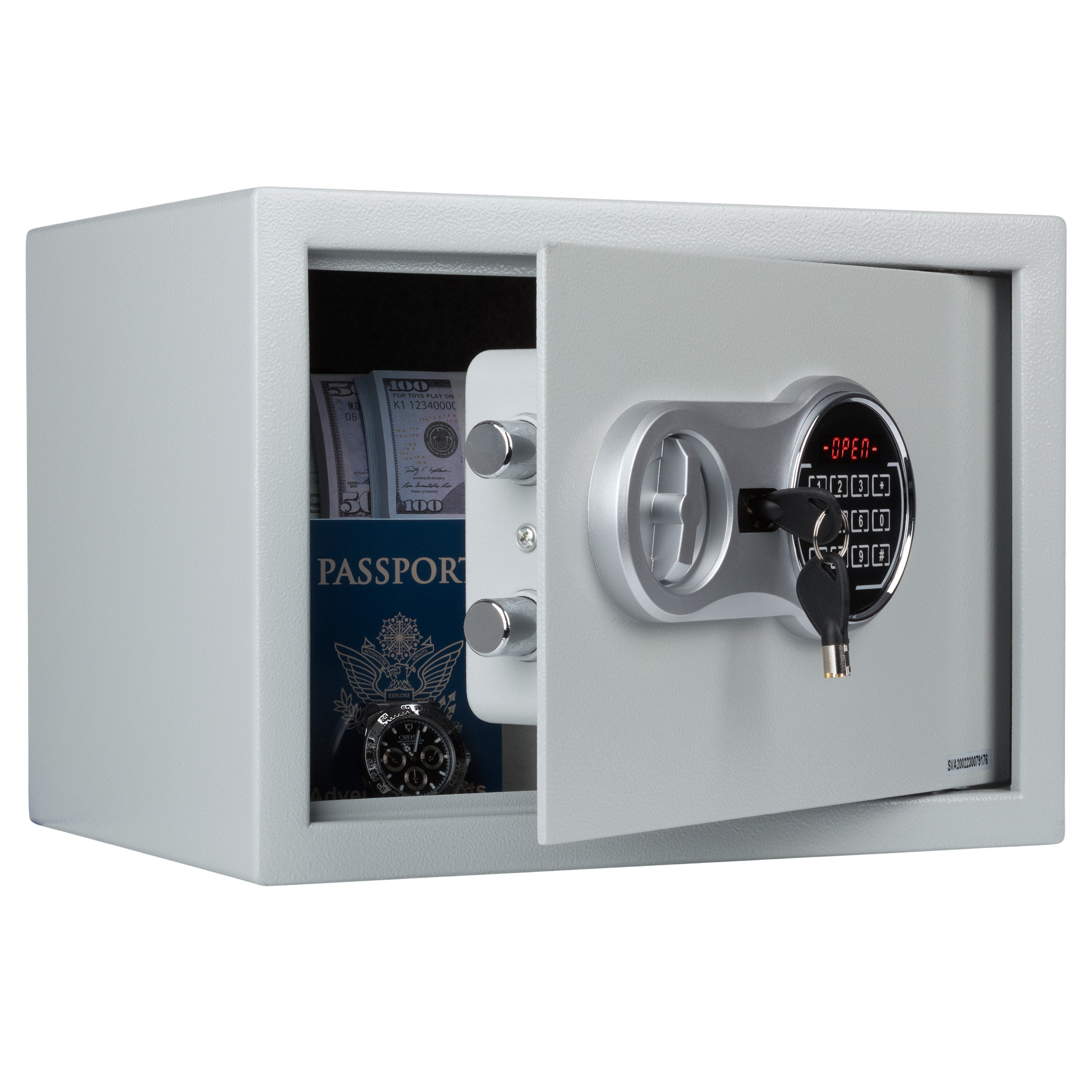 Stalwart Electronic Digital Safe - Dual Entry Lock Box with 2 Override ...