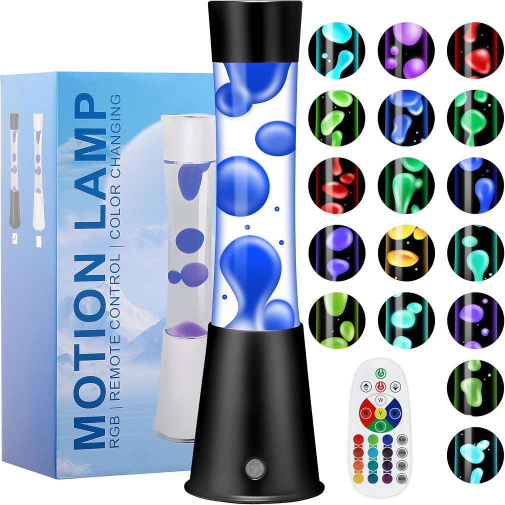 The Holiday Aisle® 15.5" Liquid Motion Lamp 17 Color Changing Night ...