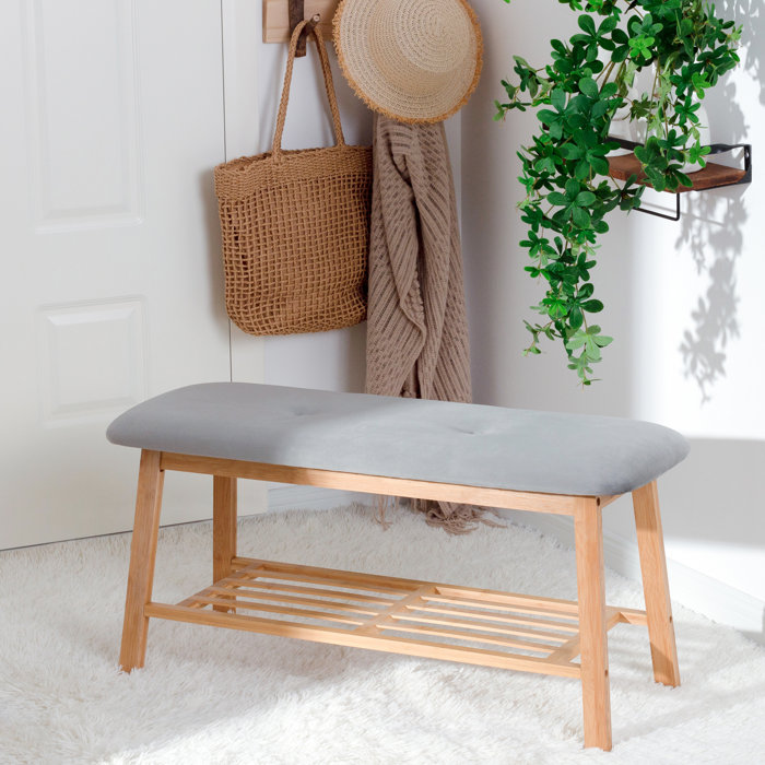 Entryway Bench With Storage INSEUS Navy Blue Storage Bench With ...