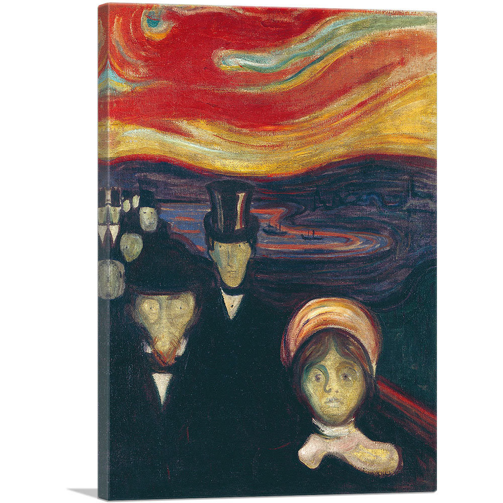 ARTCANVAS Anxiety 1894 Canvas Art Print By Edvard Munch - Wayfair Canada