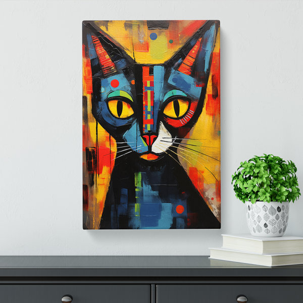 Latitude Vive Egyptian Cat Expressionism No.2 - Art Prints | Wayfair.co.uk