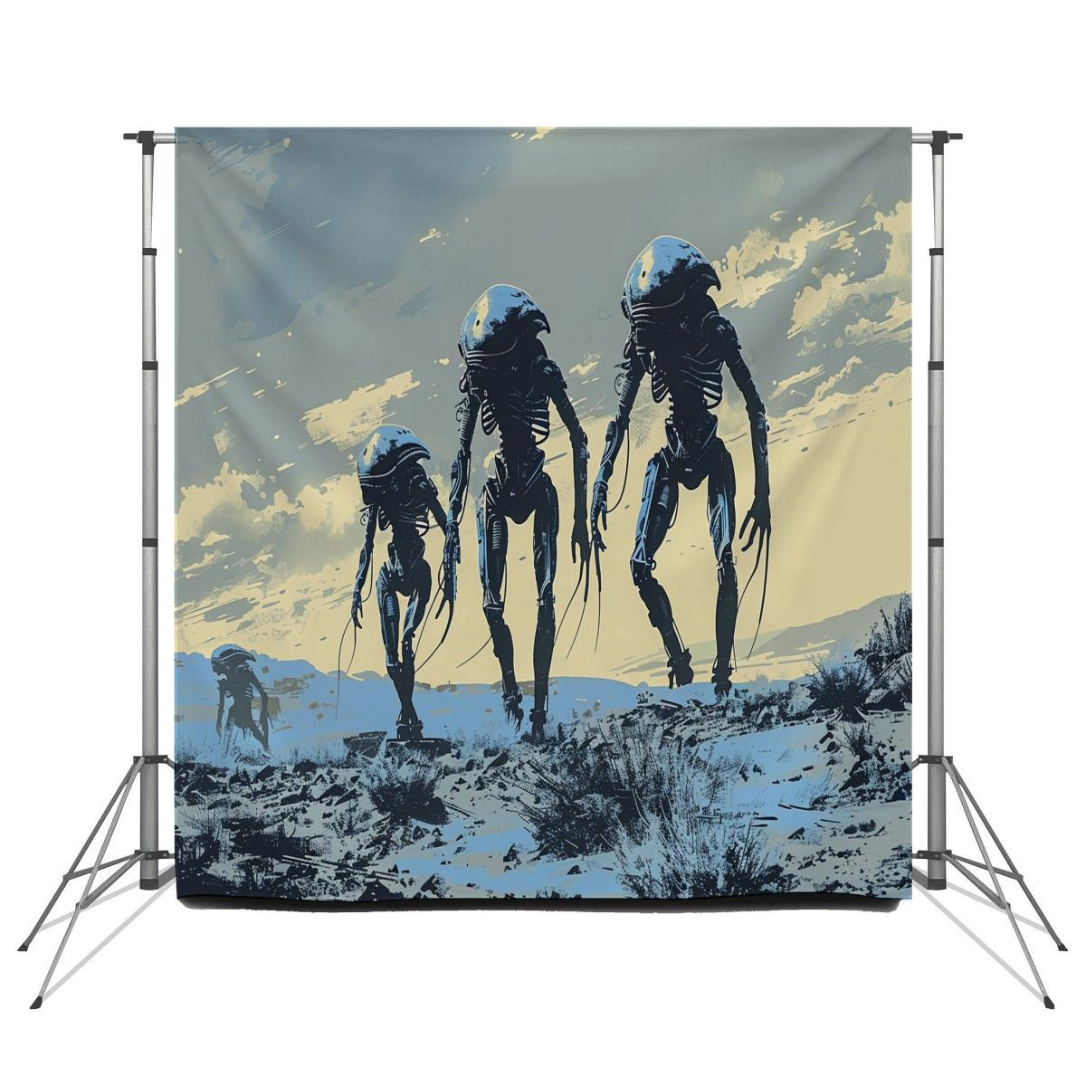VisionDecor Robot creatures Backdrop Science fiction Large Alien ...