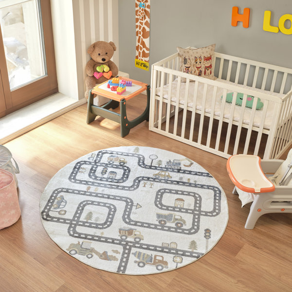 17 Stories Round Reagyn Kids Machine Woven Area Rug | Wayfair.co.uk