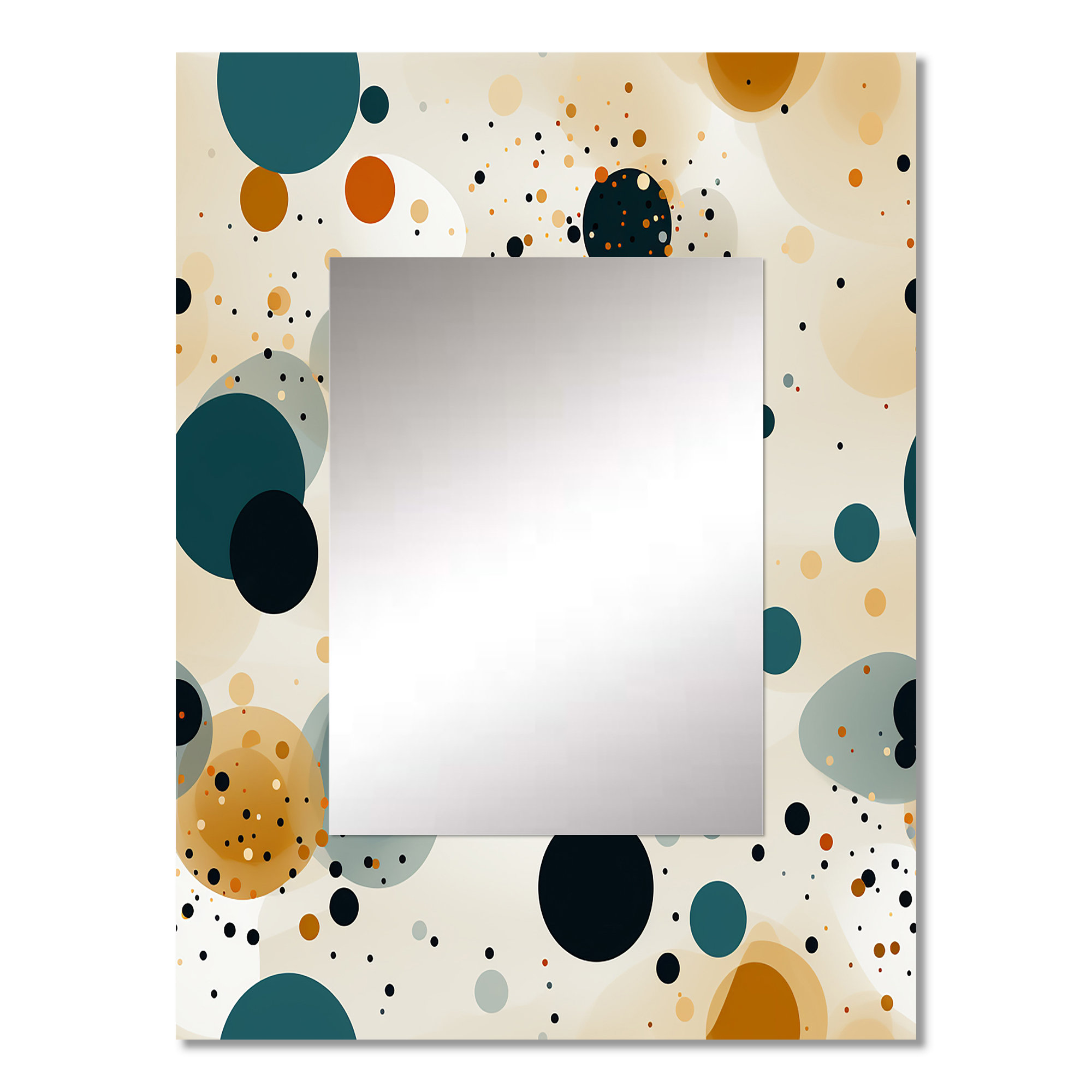 Dakota Fields Industrial Chic Polka Dots Pattern - Polka Dots Mirror ...