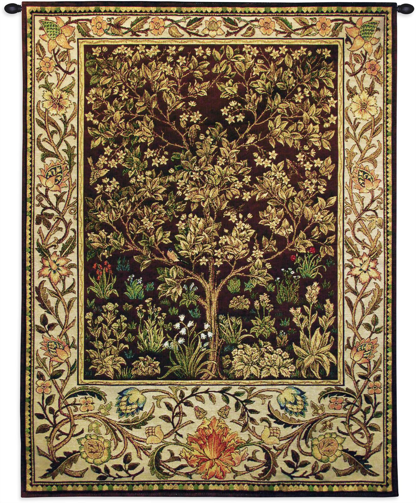 Fine Art Tapestries "Tree of Life" Umber BW Tapestry & Reviews ...