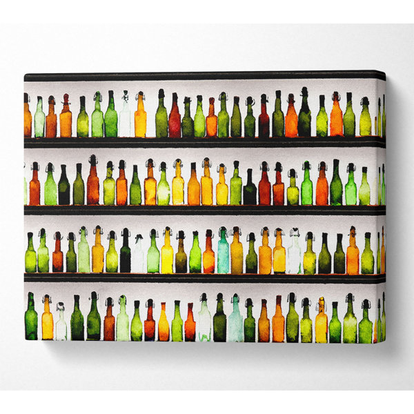 ClassicLiving Colourful Bottles - Wrapped Canvas Art Prints | Wayfair.co.uk