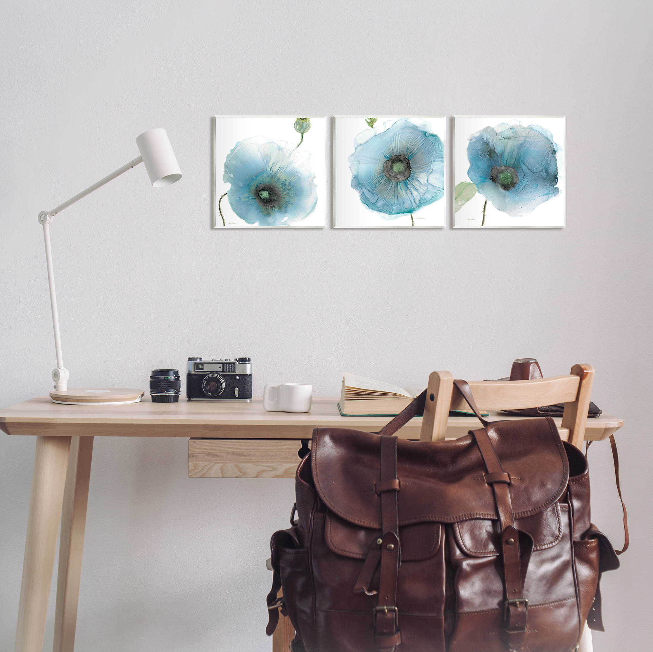 Stupell Industries " Modern Poppy Flower Shapes " by Carol Robinson 3 ...