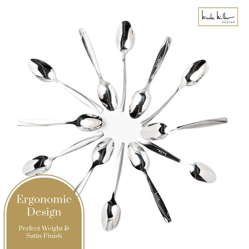 Nicole Miller Lindo Tea Spoons | Wayfair
