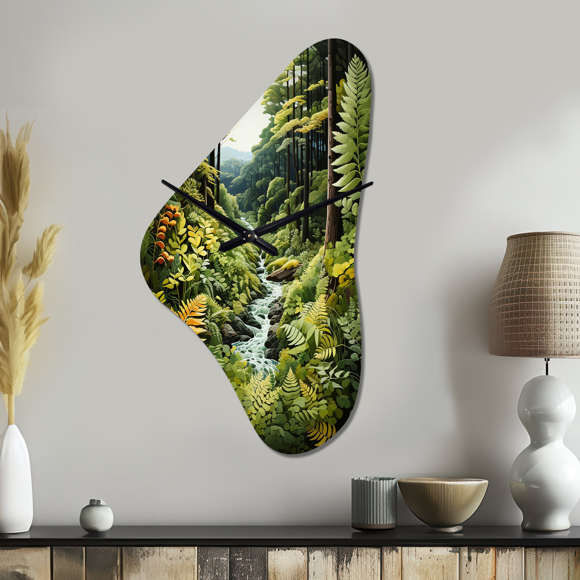 East Urban Home Tegen Ferns Fern Forest II - Ferns Asymmetrical Metal ...