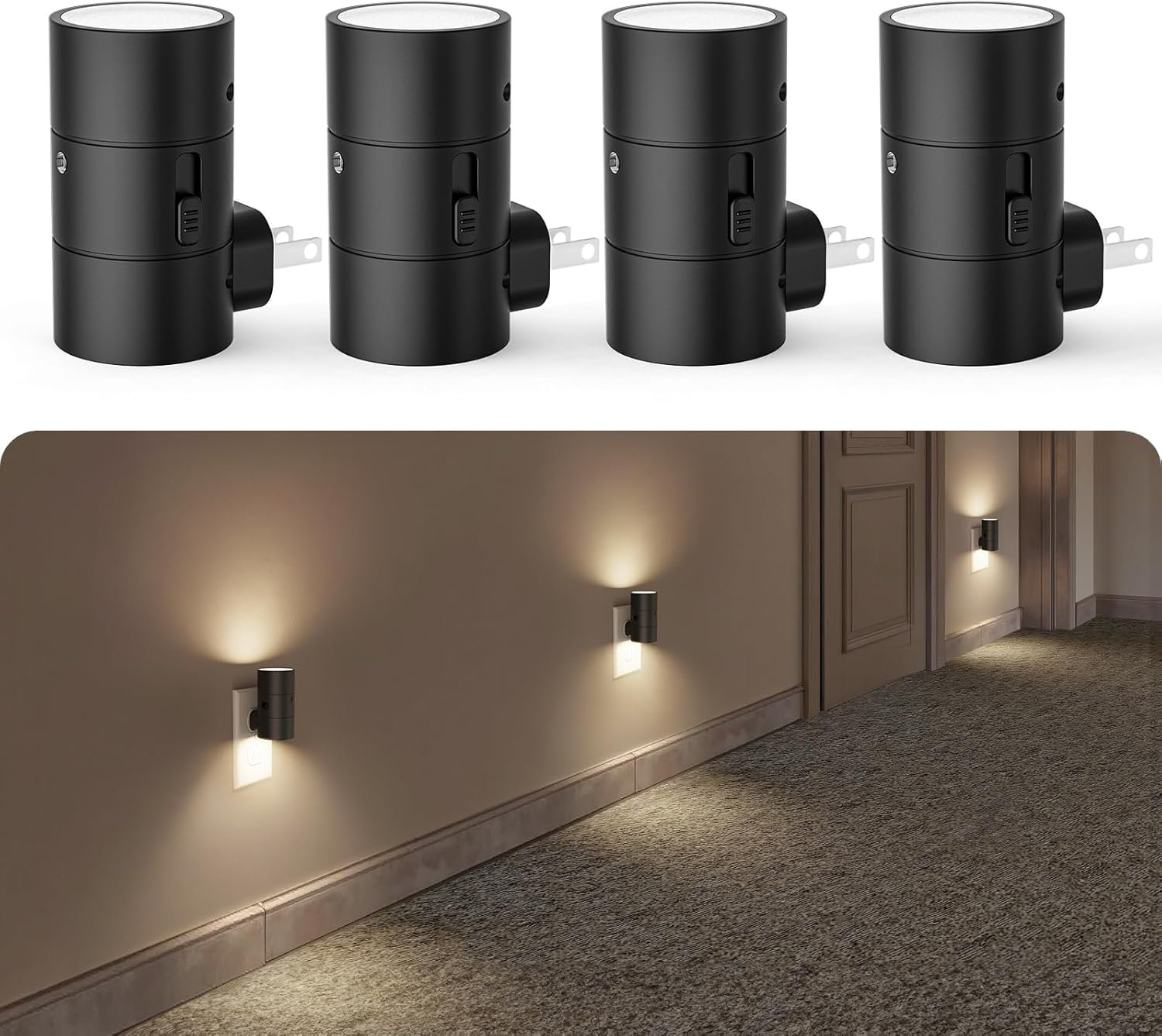 SORMIA Dimmable Led Night Lights Plug into Wall | Wayfair