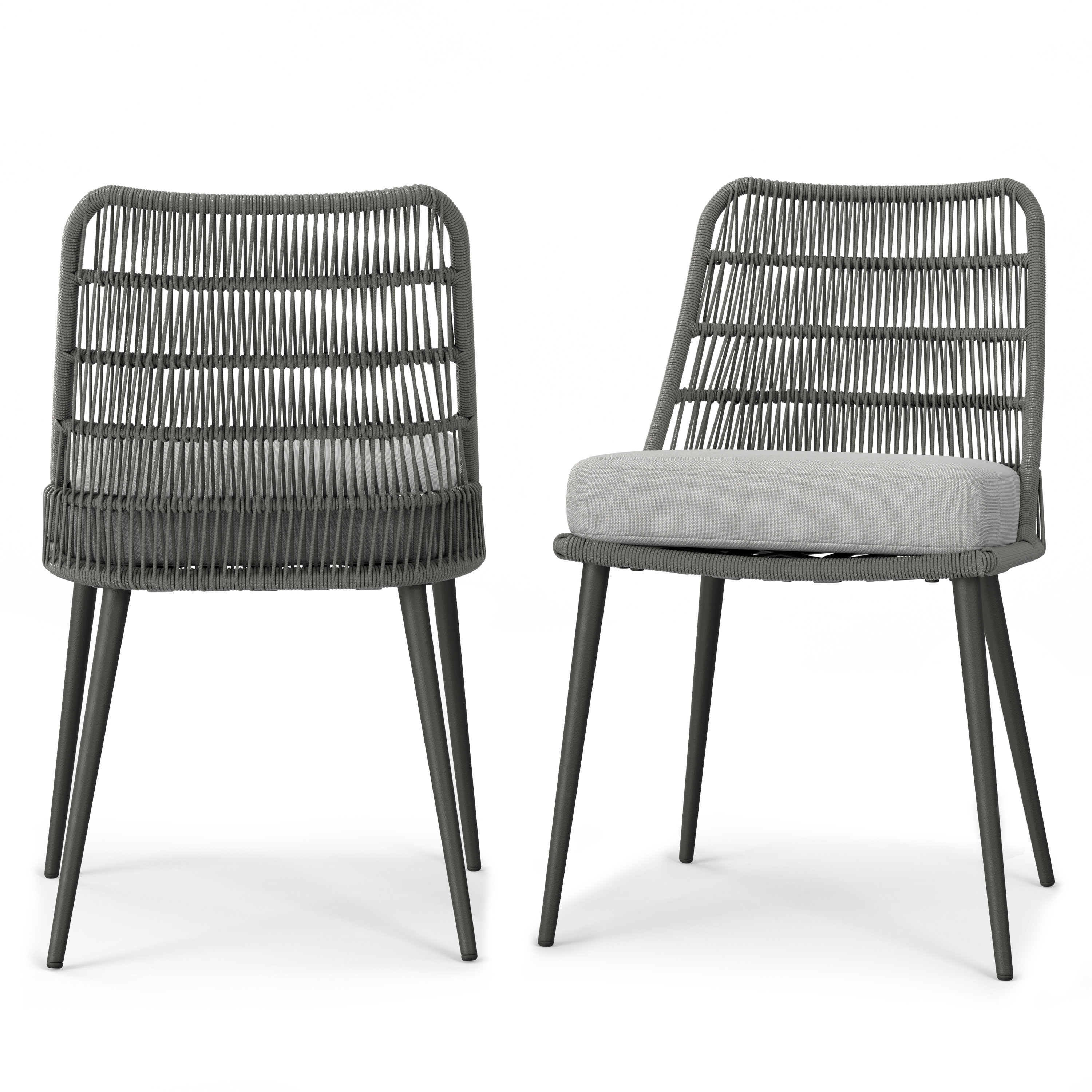 Simpli Home Carrion Patio Dining Side Chair | Wayfair