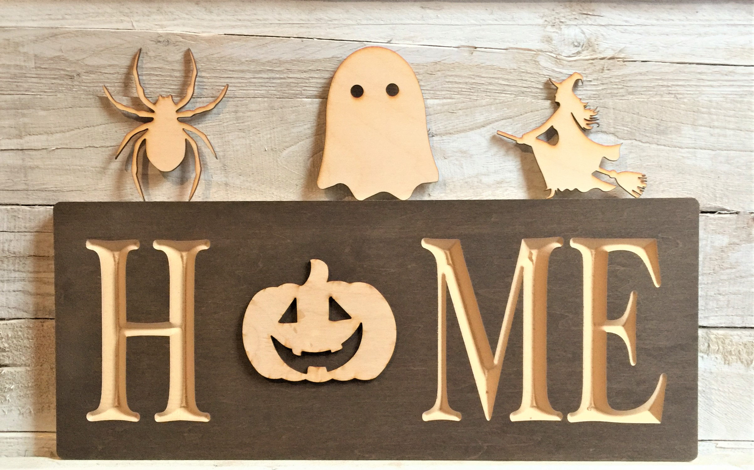 The Holiday Aisle® Home Sign Starter Kit Halloween Sign | Wayfair