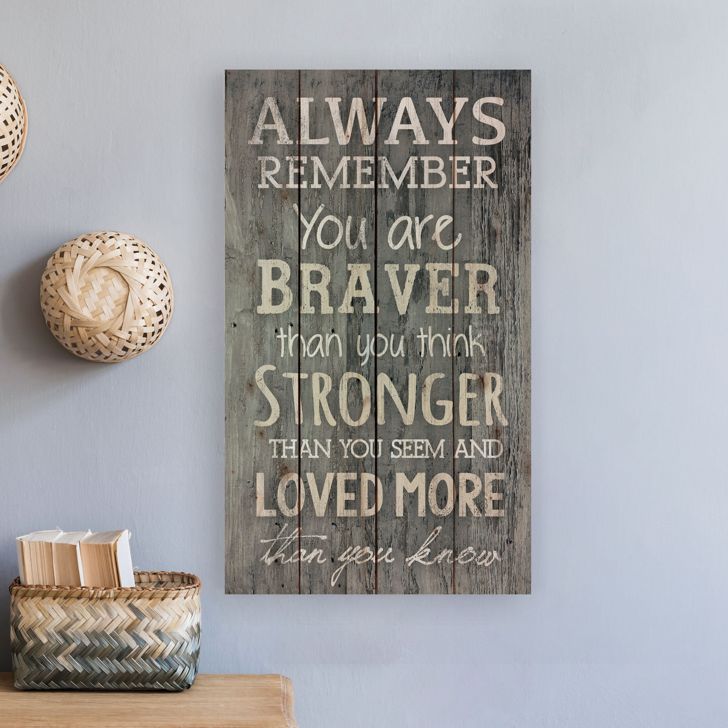 August Grove Pine Pallet Always Remember Wall Décor & Reviews - Wayfair ...