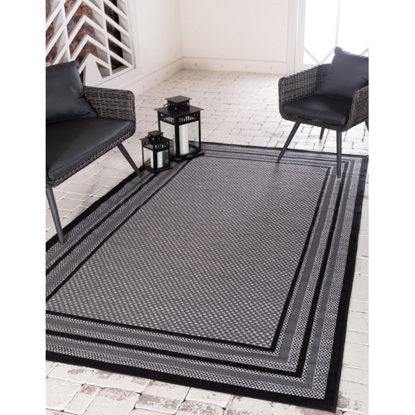 Arlmont & Co. Stelios Geometric Indoor / Outdoor Rug & Reviews | Wayfair