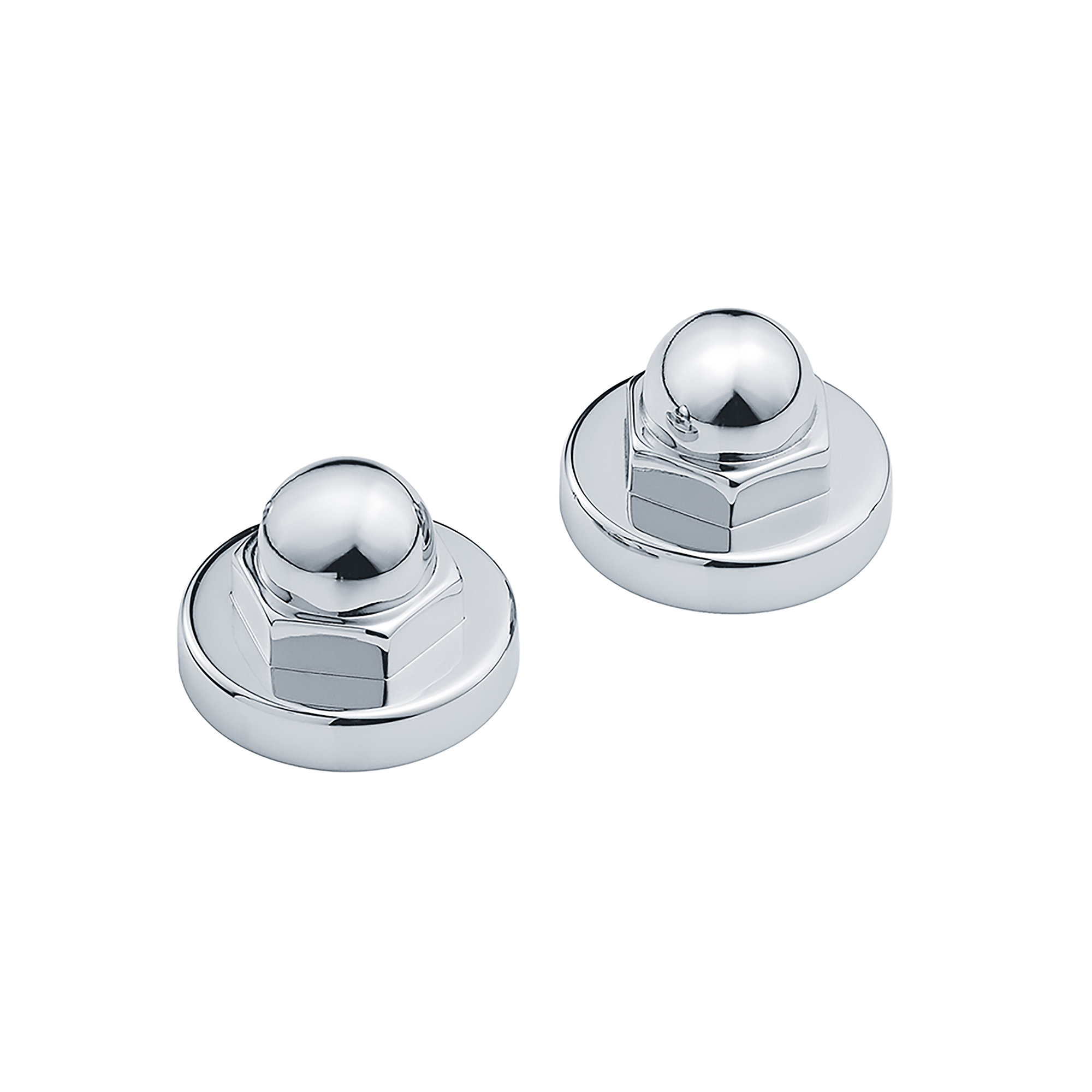 Lefroy Brooks Classic Floor Bolts Pair in Polished Chrome | Perigold