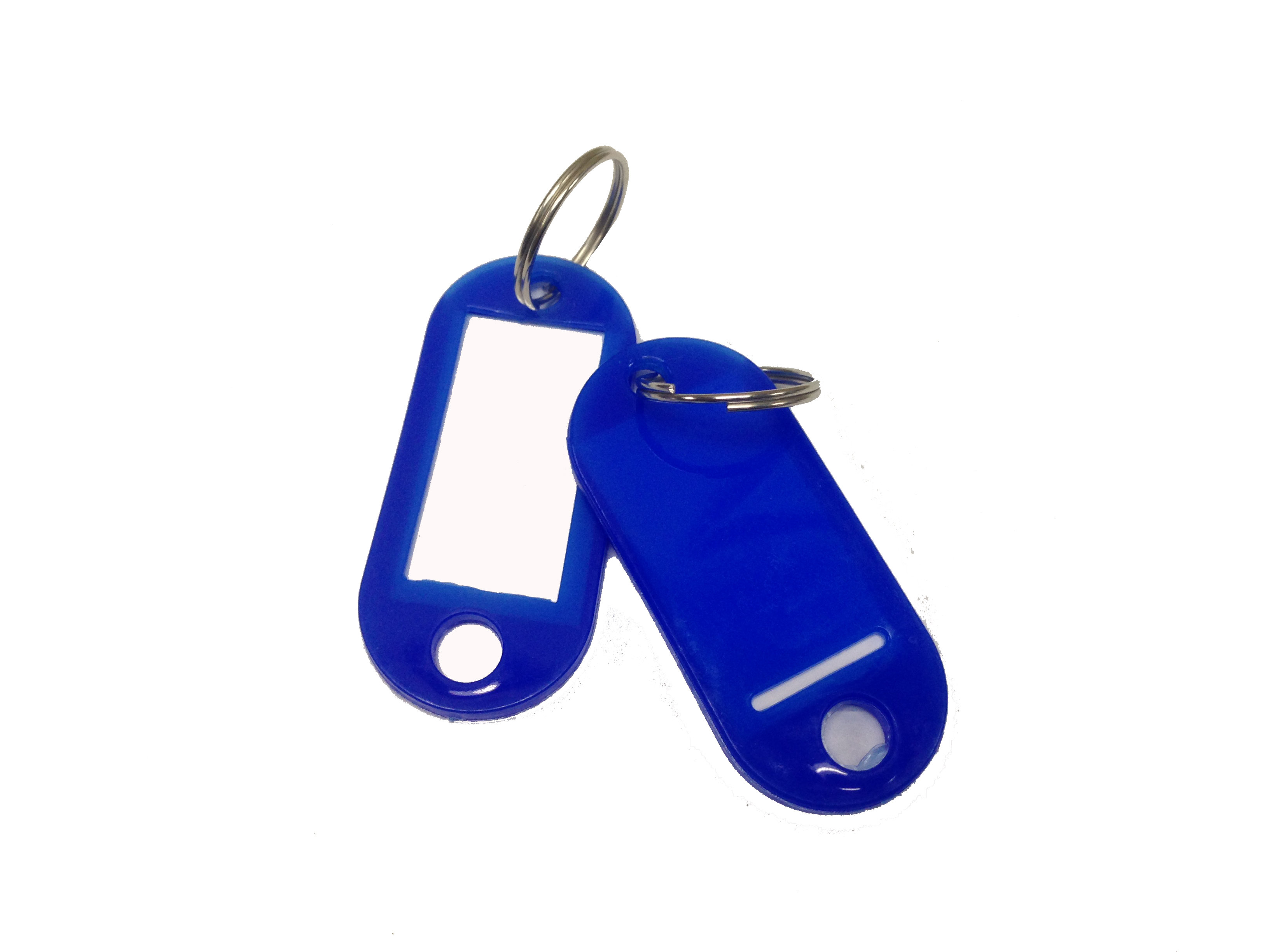 Fixturedisplays® Lot Of 100 Key ID Labels Tags With Key Ring Split ...