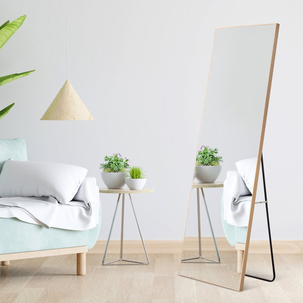 Ebern Designs Adylynn Solid Wood Rectangle Mirror | Wayfair