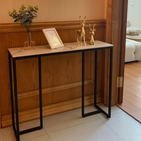 Ebern Designs Jardan 100cm Marble Top Console Table | Wayfair.co.uk
