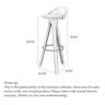 Corrigan Studio® Modern Light Luxury Pp High-Legged Bar Stools | Wayfair