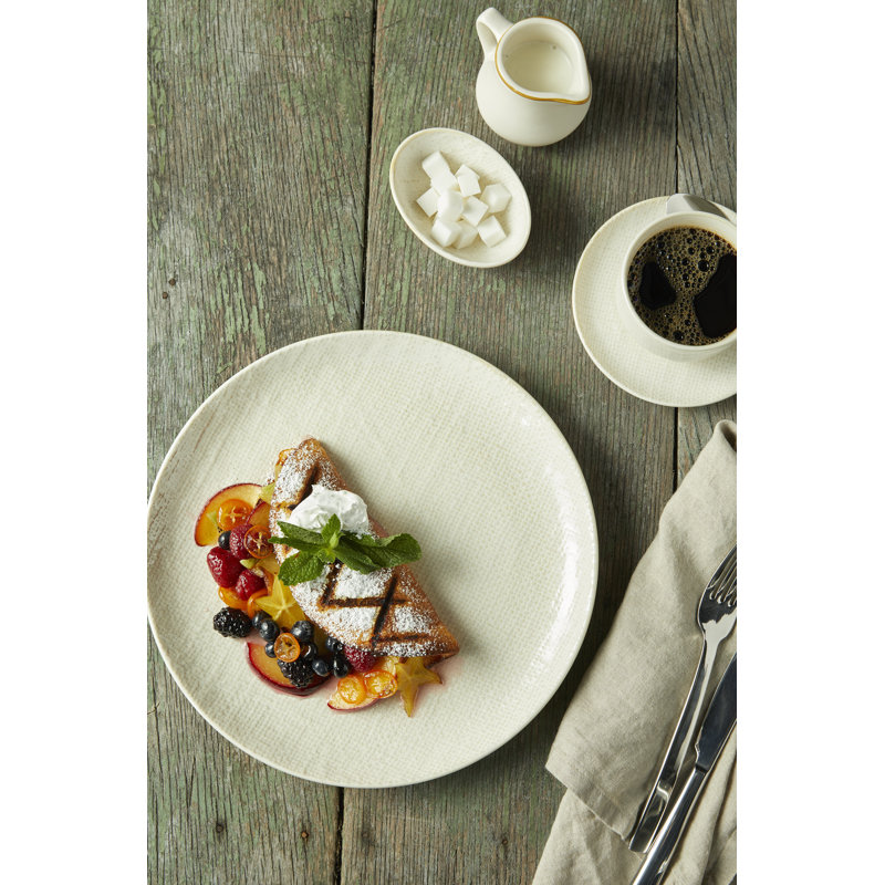 Oneida Knit Round Coupe Plates, 7", by Luzerne | Wayfair