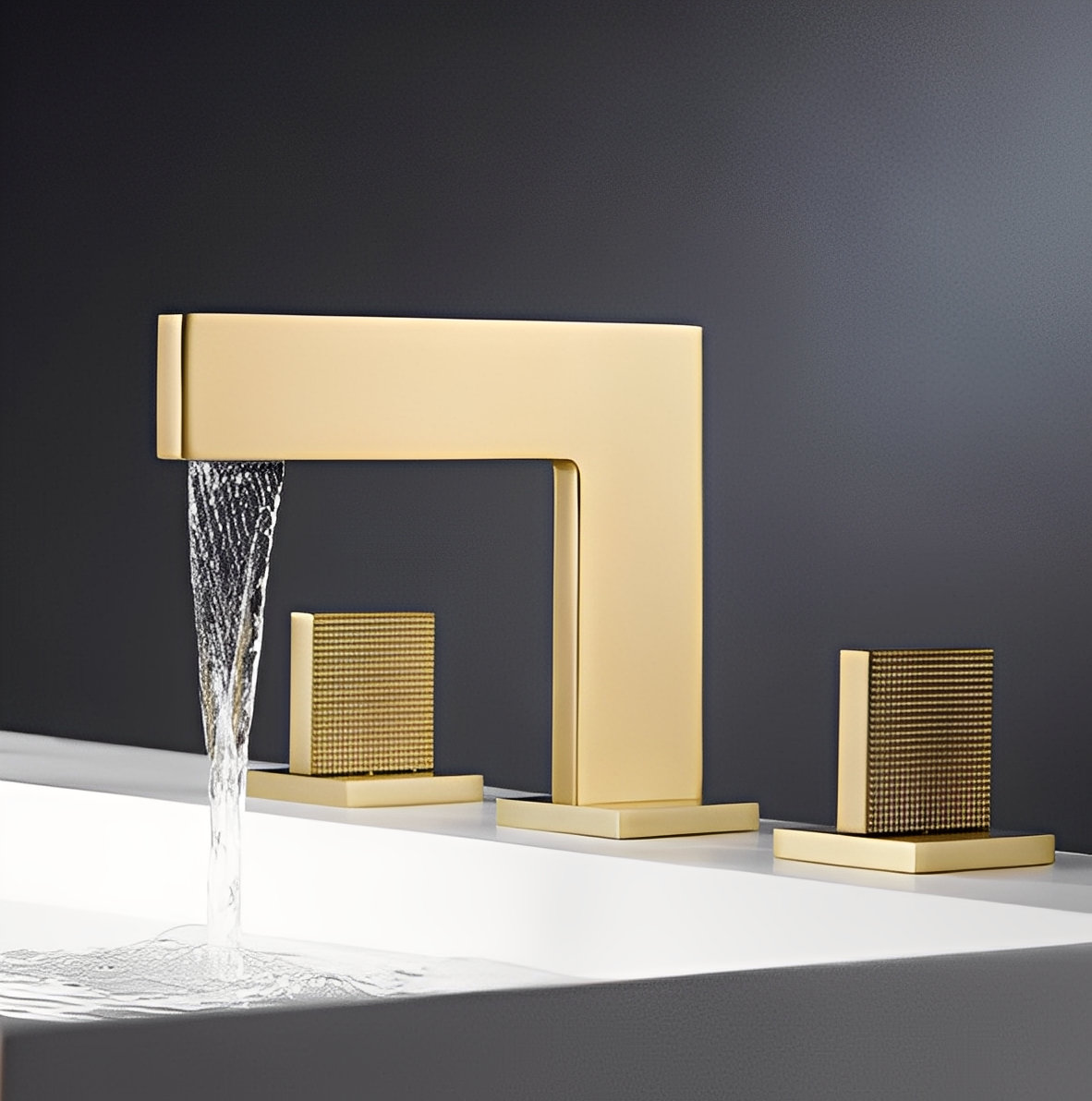 Wide Spread Bathroom Faucet