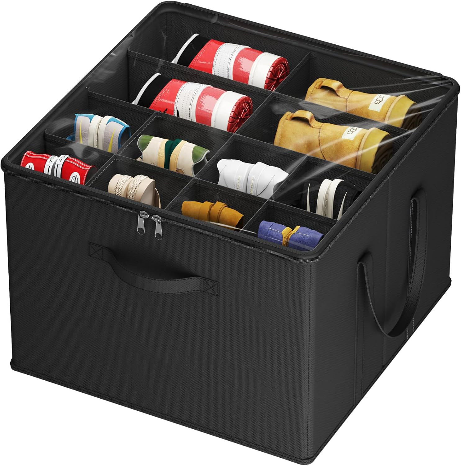 Latitude Run® Shoe Storage Organizer For Closet, Fits 12-16 Pairs ...