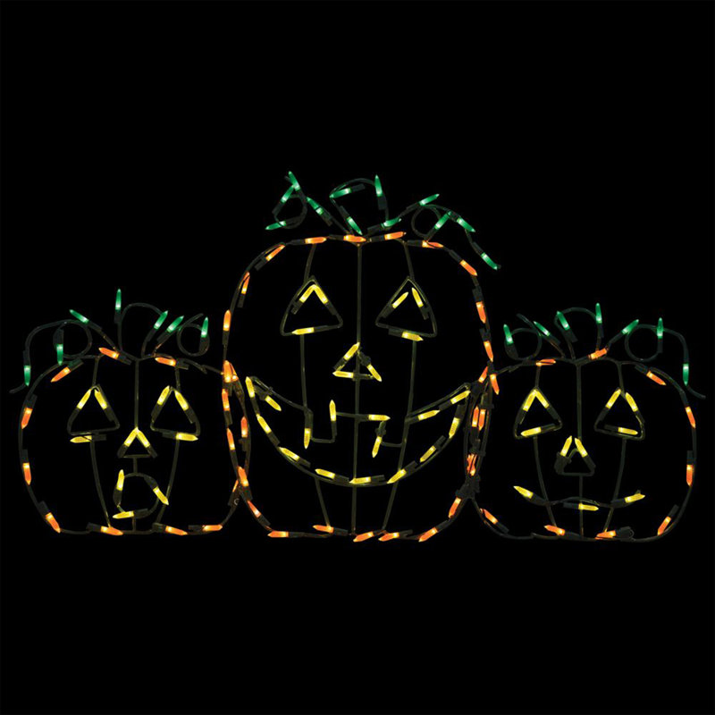 ProductWorks Jack-O-Lanterns Halloween Lighted Display | Wayfair