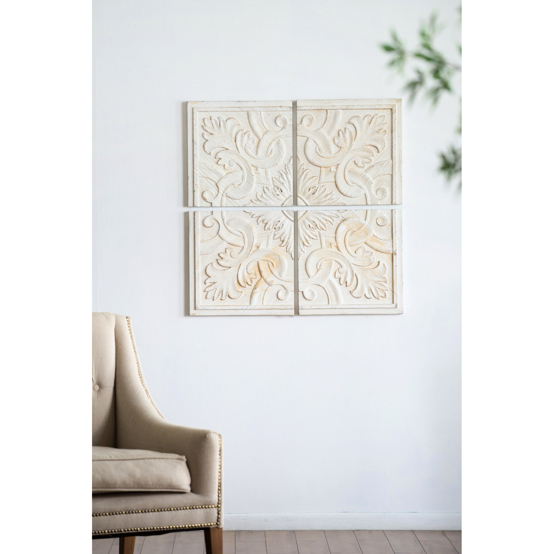 One Allium Way® 17.5X17.5" Distressed Wooden Panels, 100% Fir Wood ...