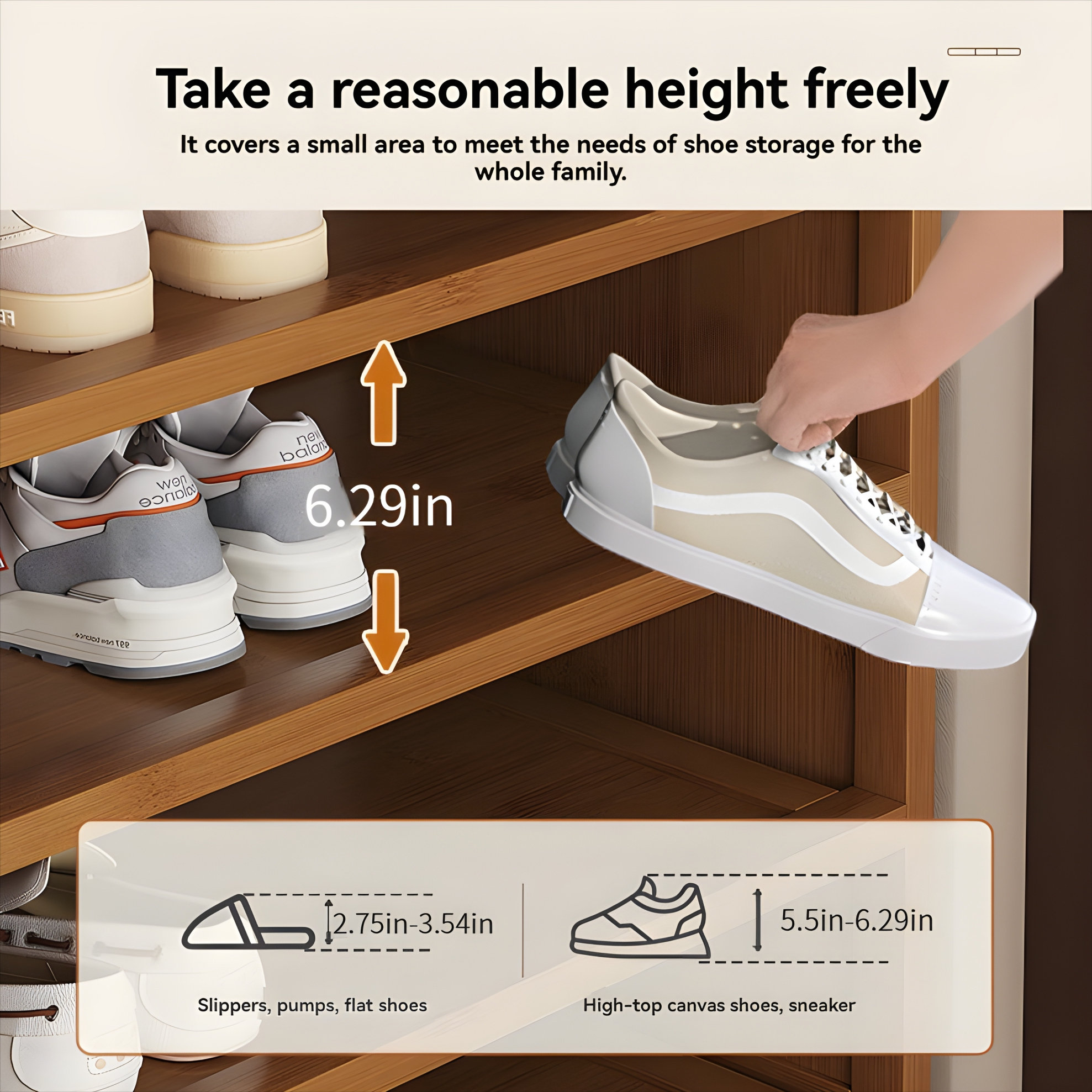 Red Barrel Studio® Simple Multi-Layer Bamboo Shoe Cabinet, Narrow And ...