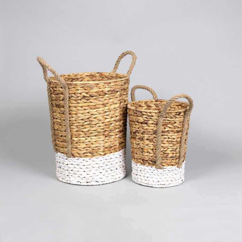 HomeRoots Wicker Bucket | Wayfair