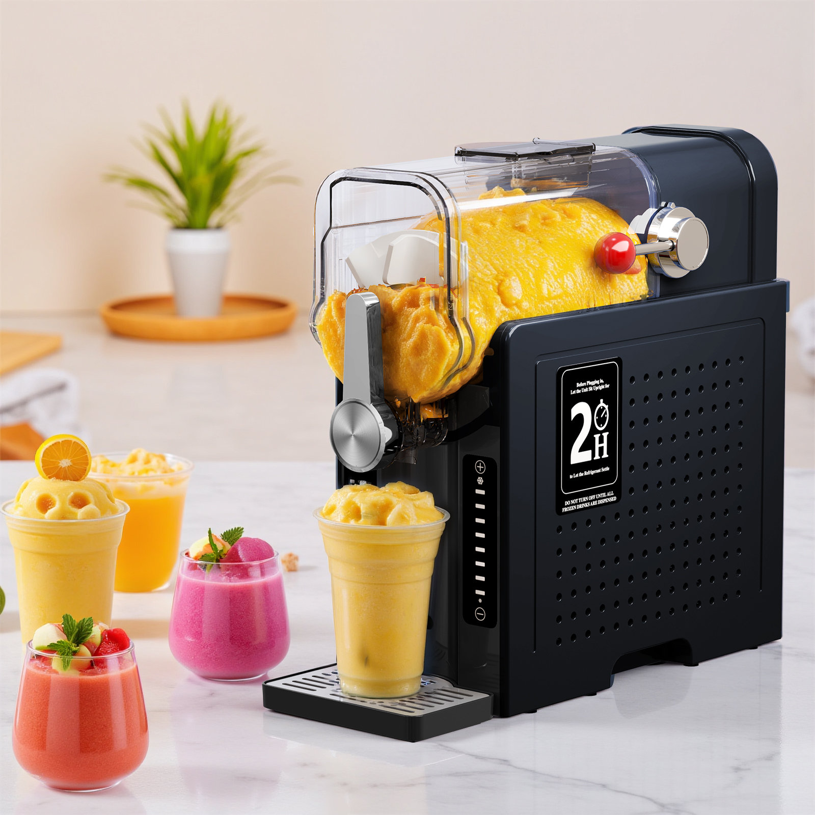 Auxiwa Slushie Machine, 15-Minute Slushy Machine(Fastest Results) For ...