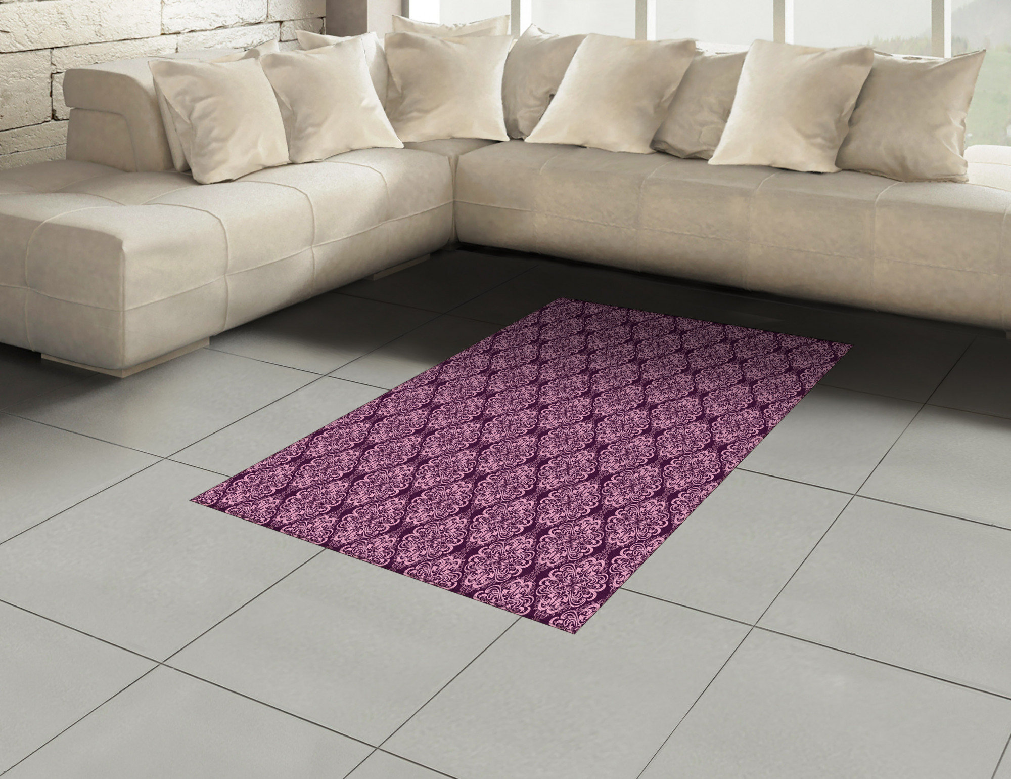 East Urban Home Plum Pink High Density Long Fiber Poly Threads ...