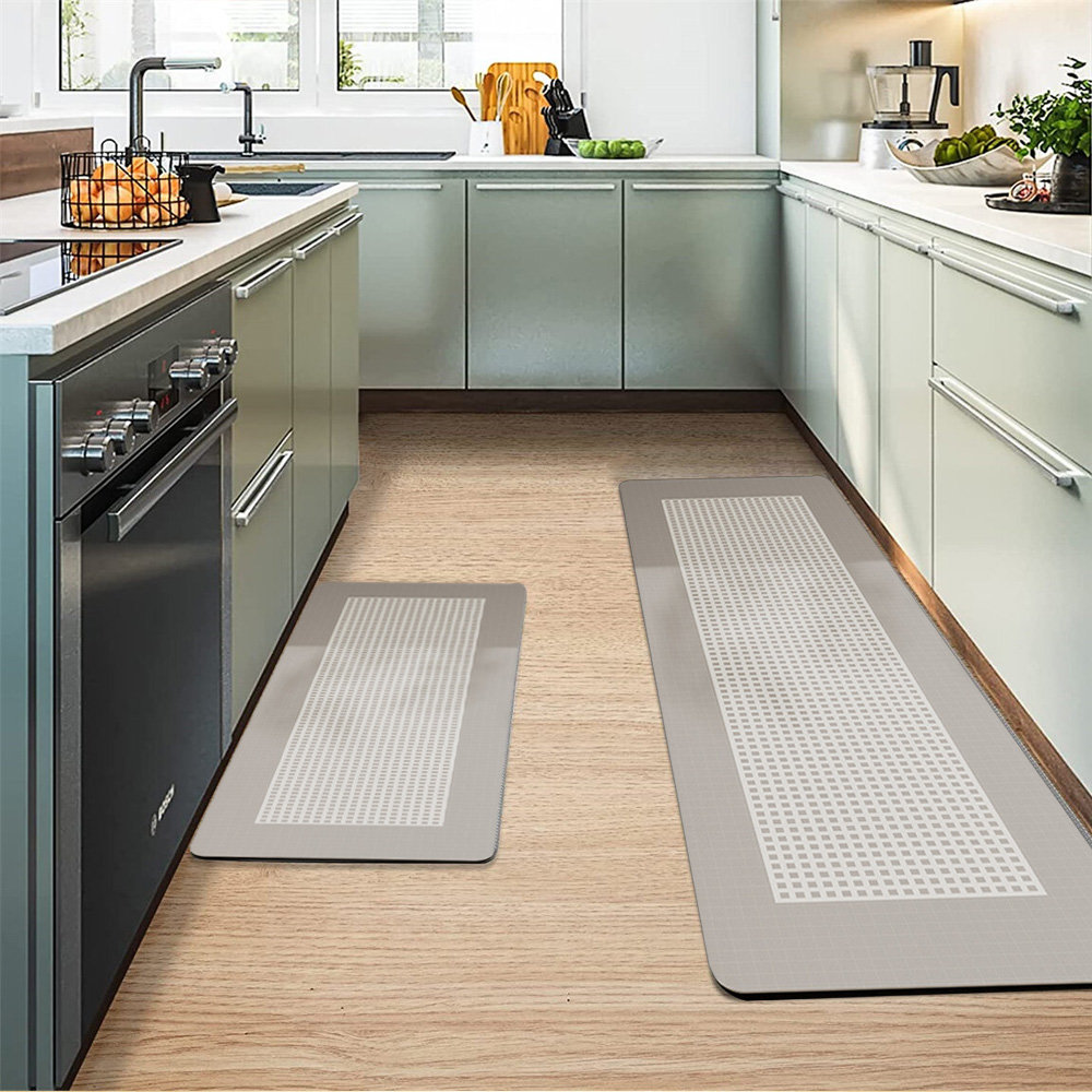 Latitude Run® Quick Dry Kitchen Mat, Set Of 2 | Wayfair