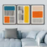 IDEA4WALL Abstract Vibrant Color Blocks Bright Color Block Collage ...