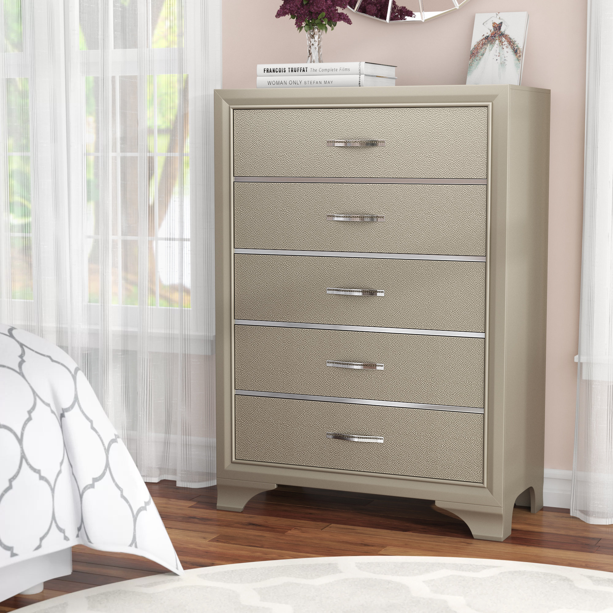 Rosdorf Park Beaumont 5-drawer Rectangular Chest & Reviews - Wayfair Canada