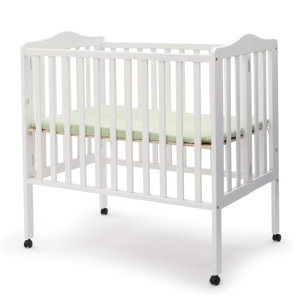 Delta Children Folding Mini Portable Crib with Mattress & Reviews | Wayfair