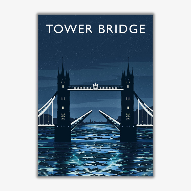 17 Stories Tower Bridge Portrait - Graphic Art | Wayfair.co.uk