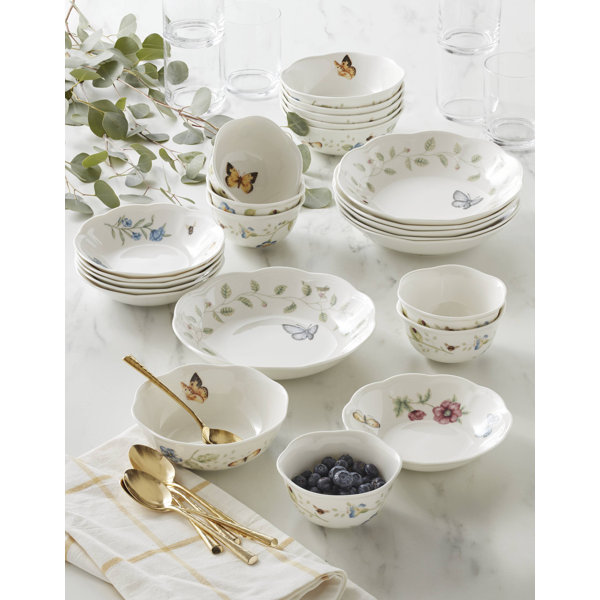 Lenox Butterfly Meadow 24-Piece Bowl Set & Reviews | Wayfair