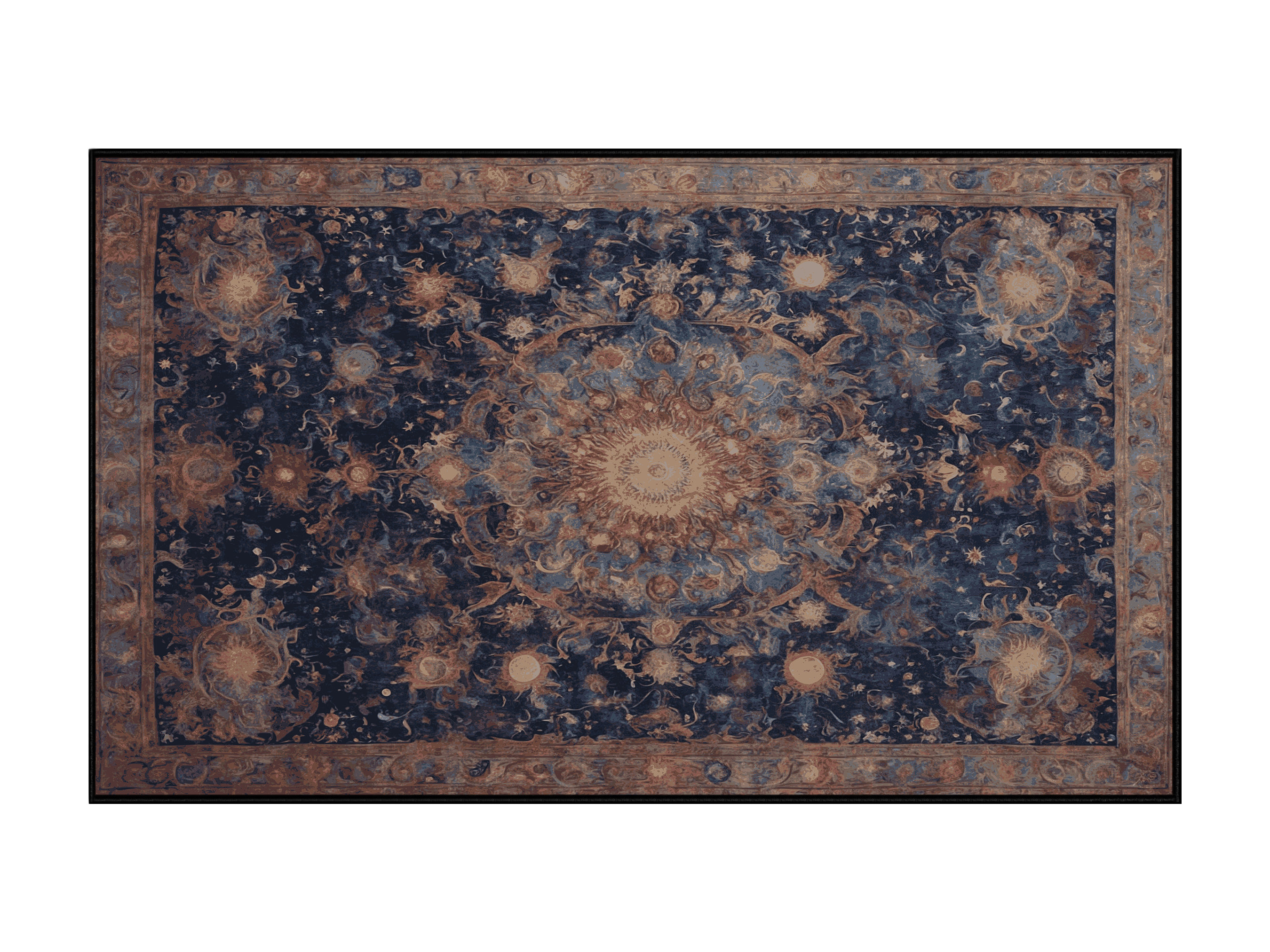 Bungalow Rose Machine Washable Black Area Rug | Wayfair
