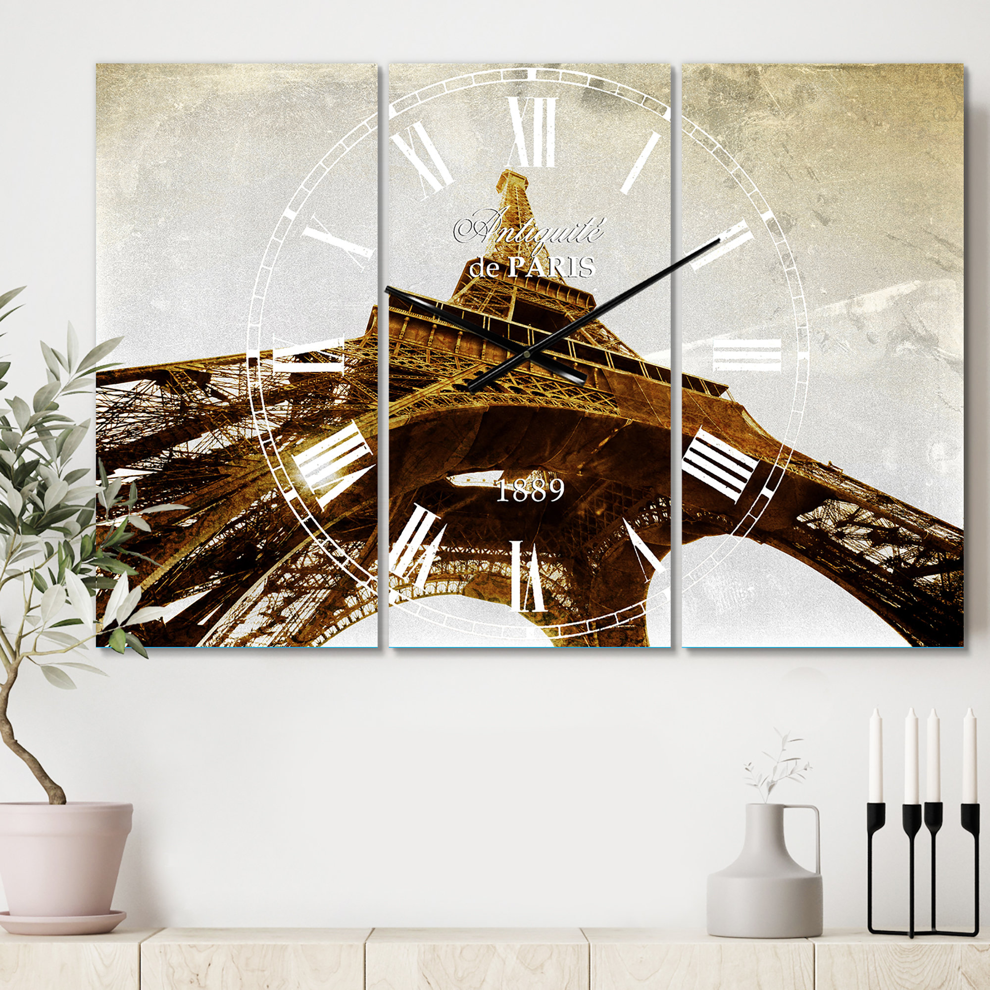 The Twillery Co.® Swigart Oversized Farmhouse Wall Clock | Wayfair