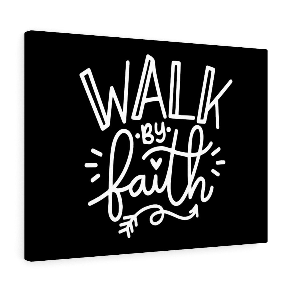 Trinx Walk By Faith Arrow Outlined Christian Wall Art Bible Verse Print ...