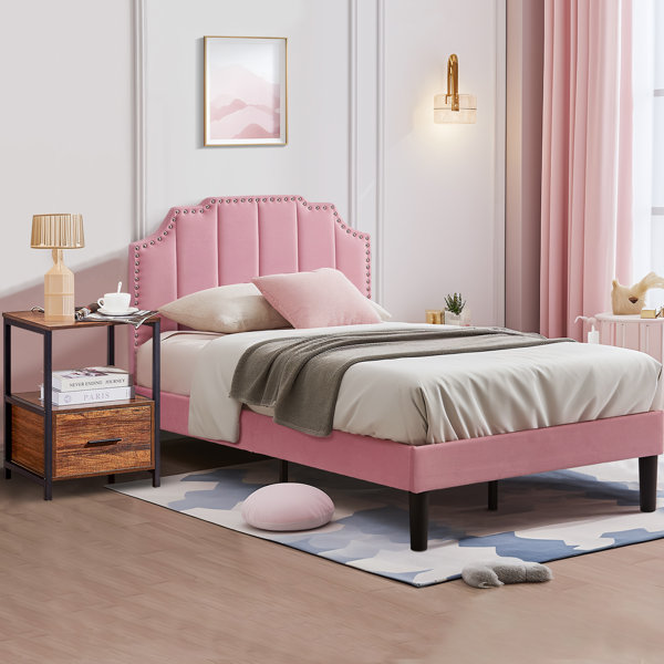 Vecelo Bedroom Set Bed Frame And Nightstand 2 Piece(Set Of 2) | Wayfair