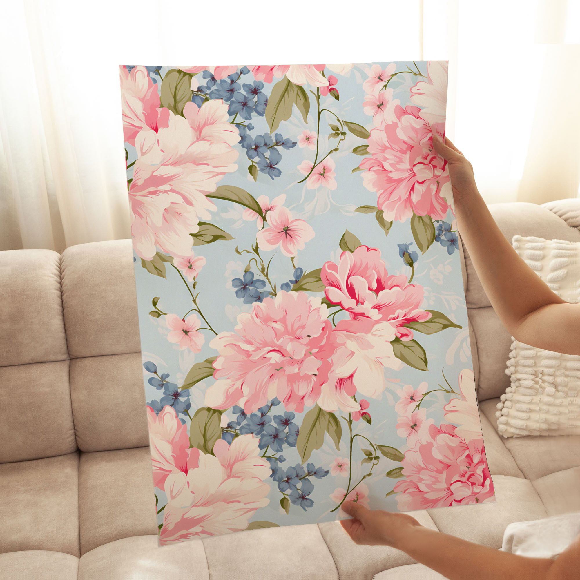 Winston Porter Floral Cottagecore Flower Pattern Cottage Unframed Art ...