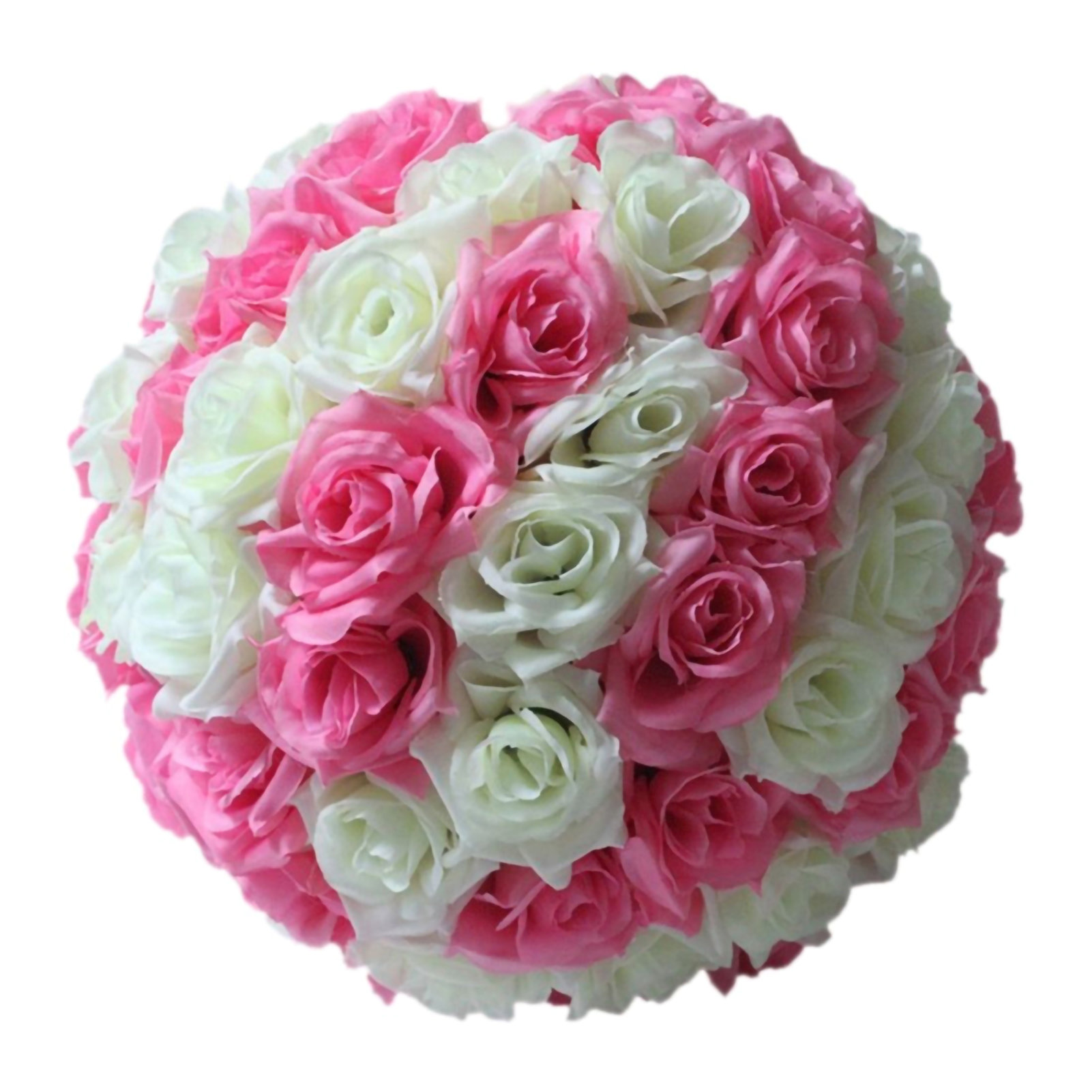 Mercer41 Faux Roses Ball Plastic Blossoms Ball Artificial Non-fading ...